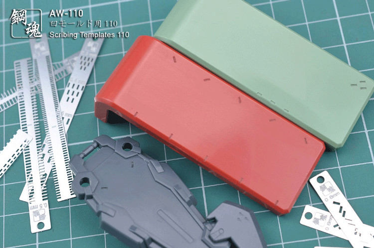 Steel Spirit AW-110 Scribing Stencil Detail Template Set