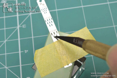 Steel Spirit AW-110 Scribing Stencil Detail Template Set