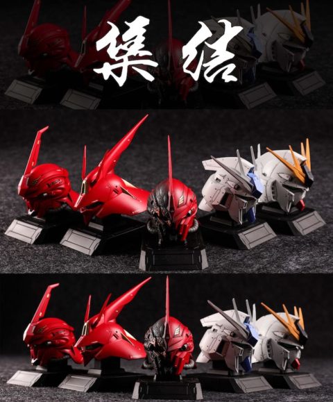 Silveroaks 1/35 Sazabi & Sinanju Head Bust Set Full Resin Kit