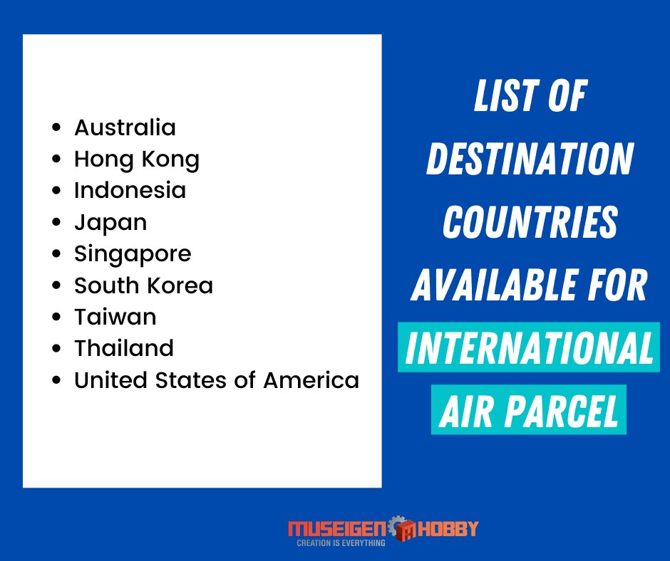 Shipping Resumption: International Air Parcel, Surface Parcel and EMS