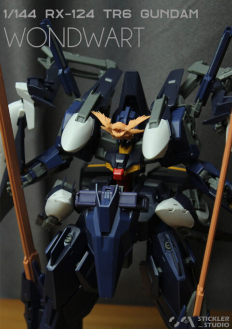 Stickler Studio 1/144 RX-124 Gundam TR-6 Haze'n-thley II V-Fin 6 Winged ...