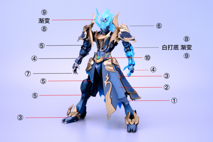 HAOYU Studio 1/100 Gundam Barbatos ver.Azure Dragon