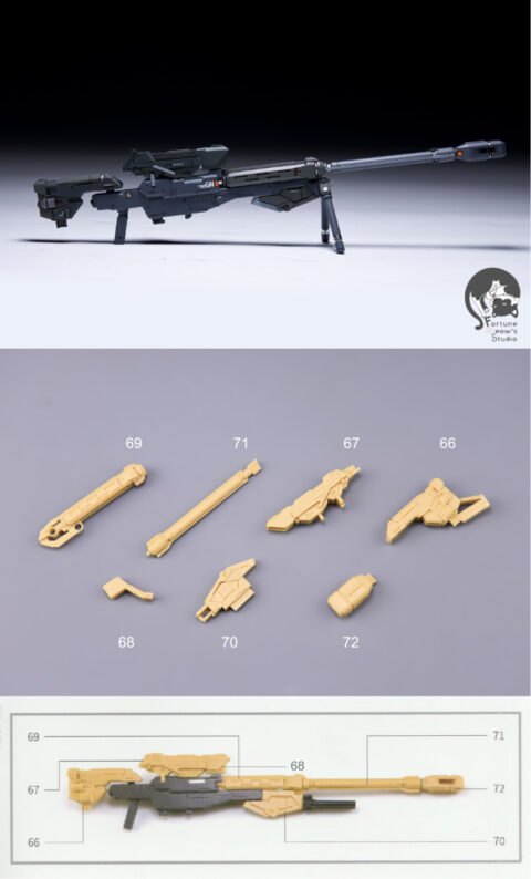 Fortune Meow's 1/100 Gundam Dynames GN Sniper Rifle