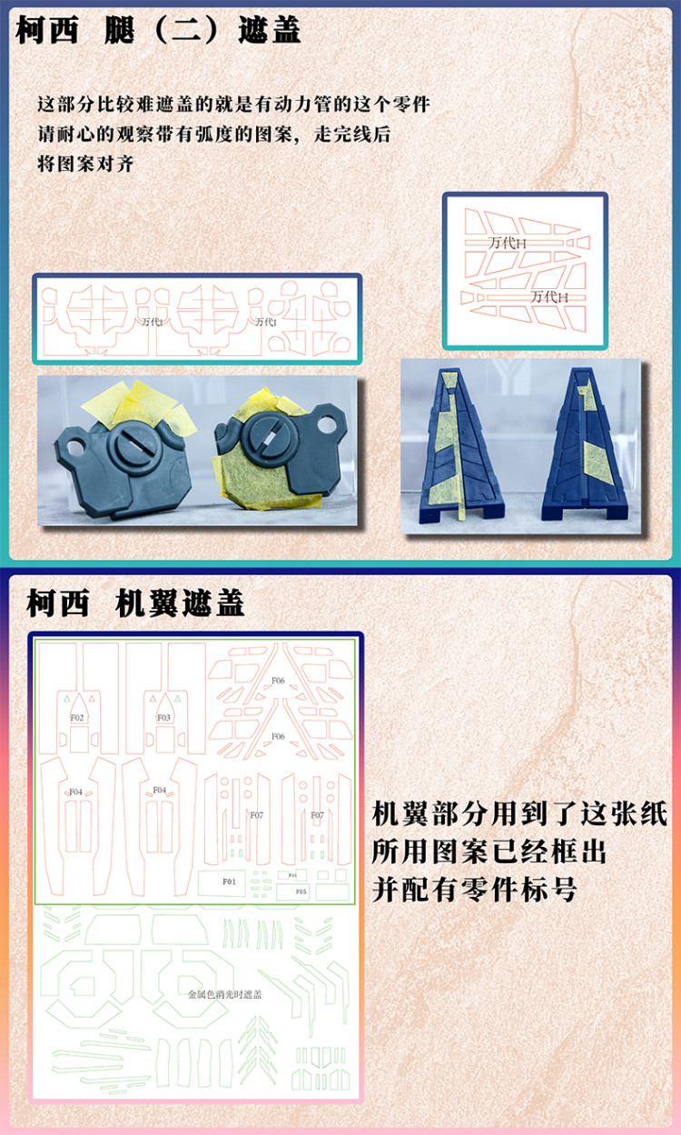 KDG Studio 1/144 RX-105 Xi Gundam Pre-Cut Masking Tape Set