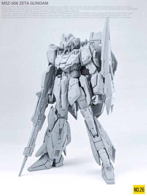 No.26 Studio 1/100 Zeta Gundam Full Resin Kit
